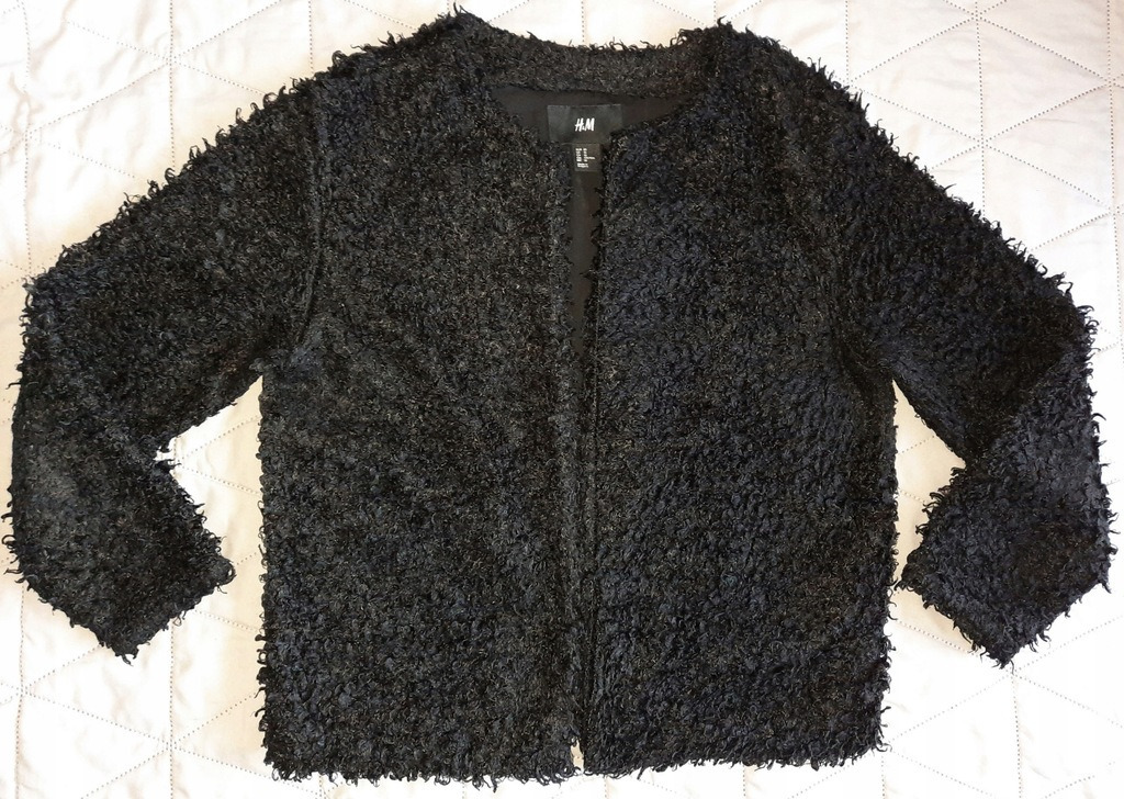 H&M kurtka narzutka boucle baranek futro czarna 38 | Kraków | Kup teraz ...