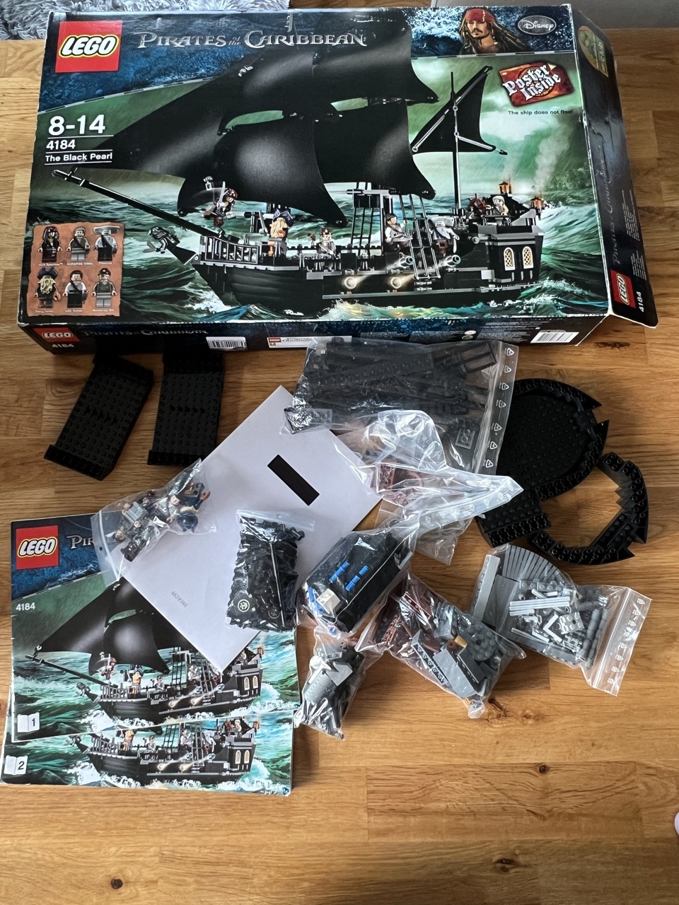 Lego 4184 Piraci z Karaibów The Black Pearl statek okręt Czarna Perła ...