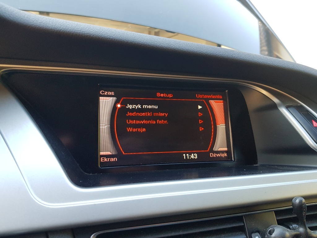 Polskie menu MMI concert audi a4 a5 q5 | Kraków | Kup teraz na Allegro ...