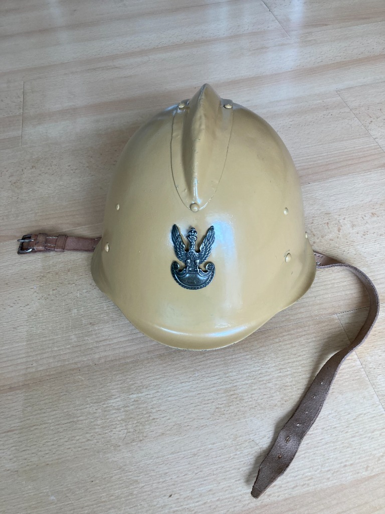 Stary stalowy hełm strażacki WZ 50 | Gdynia | Licytacja na Allegro Lokalnie