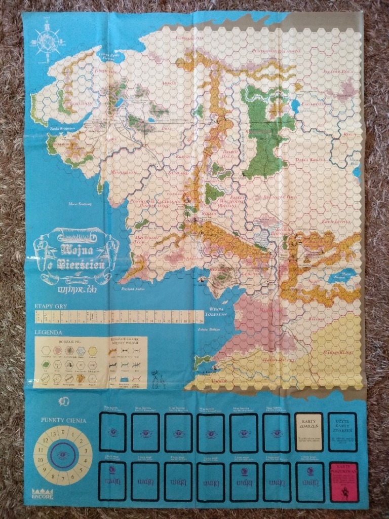 WOJNA O PIERŚCIEŃ Encore GRA PLANSZOWA - KOMPLET | Ustka | Kup teraz na ...