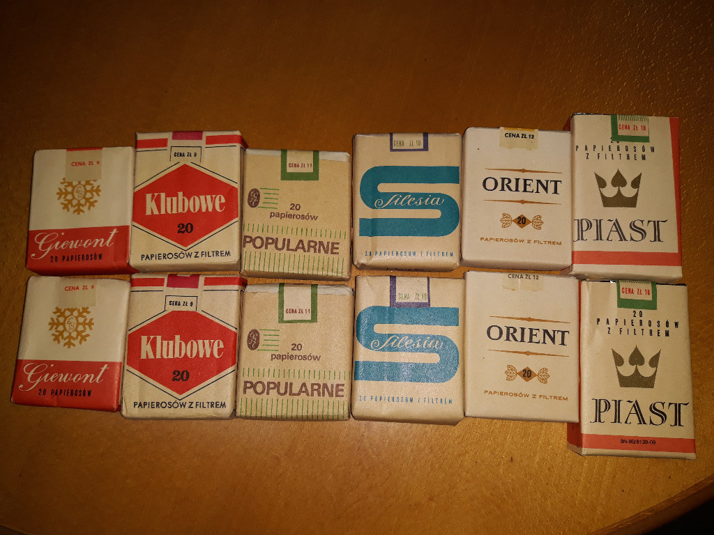 Popularne PRL oryginalne papierosy kolekcjonerskie | Ruda Śląska | Kup ...