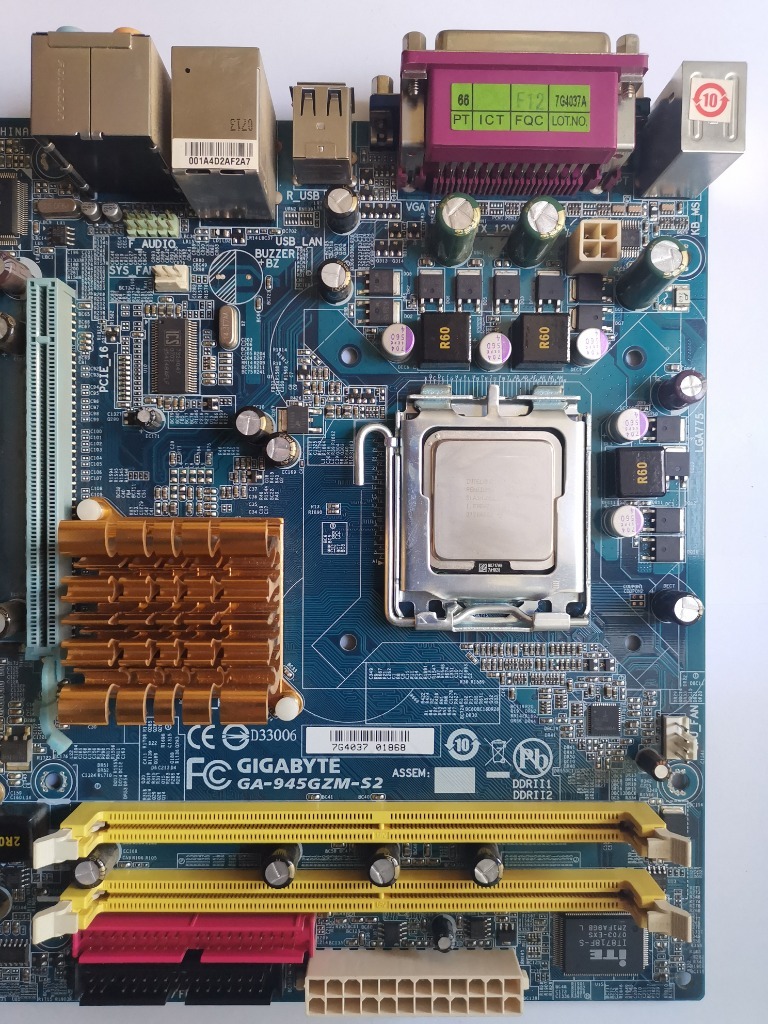 Płyta główna Gigabyte GA-945GZM-S2 + Procesor | Wrocław | Kup teraz na ...