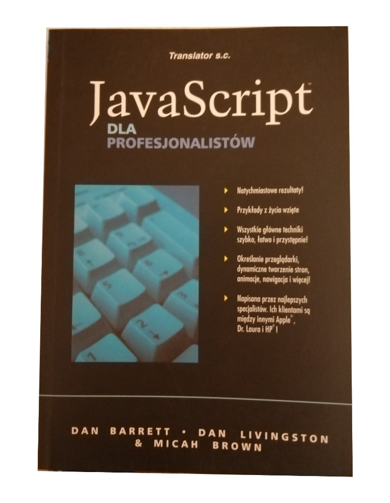 JavaScript dla profesjonalistów | Kętrzyn | Kup teraz na Allegro Lokalnie