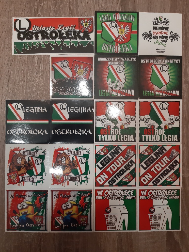 VLEPKI WLEPY LEGIA WWA KOMPLET DZIELNICE OSTROŁĘKA | Warszawa | Kup ...