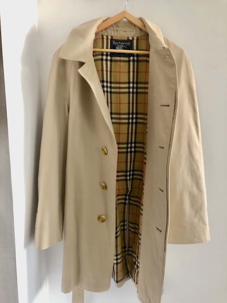 Mens BURBERRY Bespoke Short TRENCH Coat Mac Beige UK USA 34 | Warszawa ...