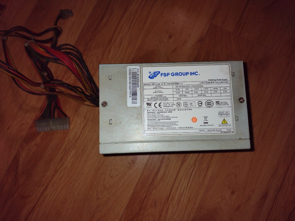 Zasilacz FSP 300-60EP 300W 24PIN - sprawny | Rybnik | Kup teraz na ...