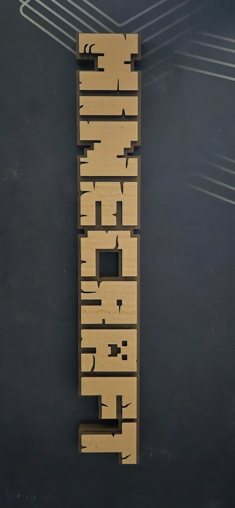 WYDRUK 3D NAPIS MINECRAFT | Jelenia Góra | Kup teraz na Allegro Lokalnie