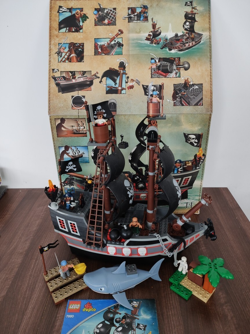 LEGO Duplo 7880 statek piratów rekin wyspa skarbów | Gdańsk | Kup teraz ...