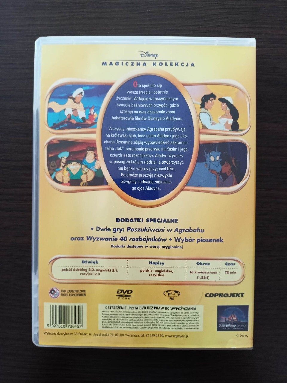 Aladyn i Król Złodziei - Bajka DVD | Września | Kup teraz na Allegro ...