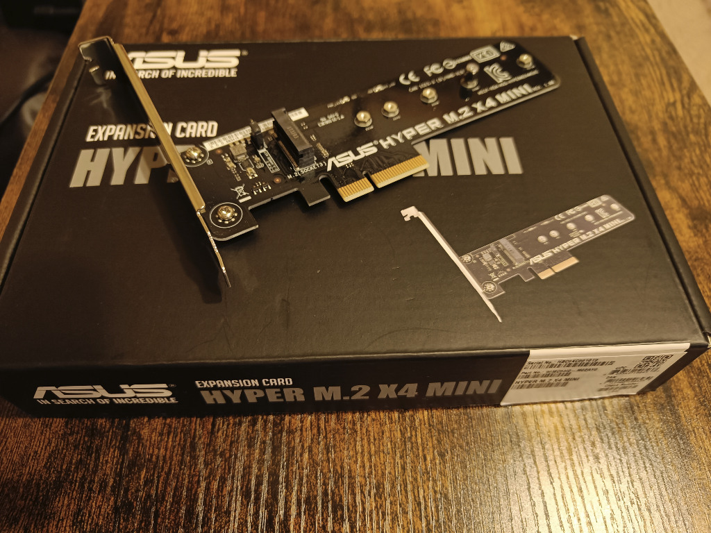 ASUS HYPER M.2 X4 MINI CARD -Adapter SSD M.2 PCI-E | Ząbki | Kup teraz ...