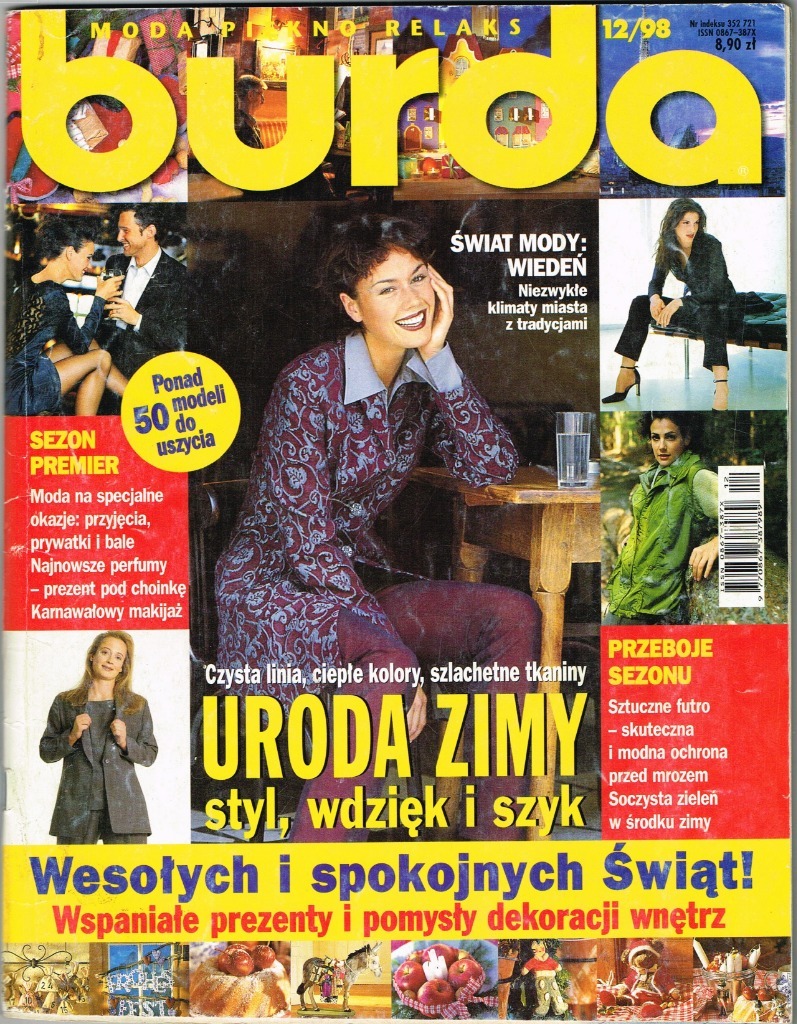 BURDA 12 / 1998 + wykroje | Konin | Kup teraz na Allegro Lokalnie
