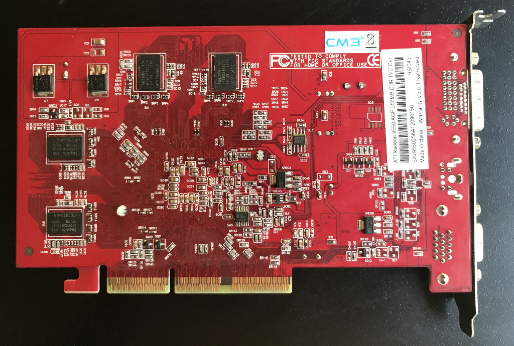 Karta graficzna ATI Radeon 9550 AGP 256MB VGA DVI | Jarzębia Łąka | Kup ...