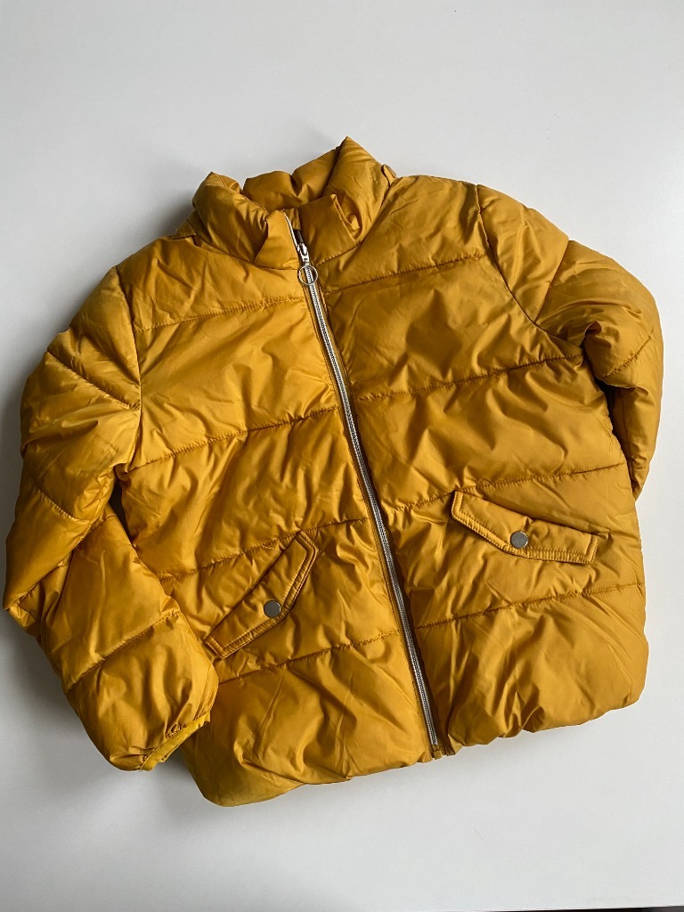 Musztardowa kurtka puffer H&M 140 cm | Katowice | Kup teraz na Allegro Lokalnie