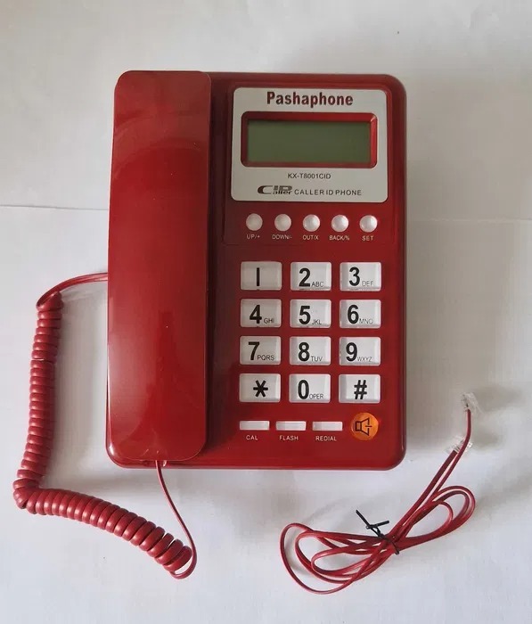 Czerwony telefon stacjonarny można zawiesić | Łódź | Kup teraz na ...