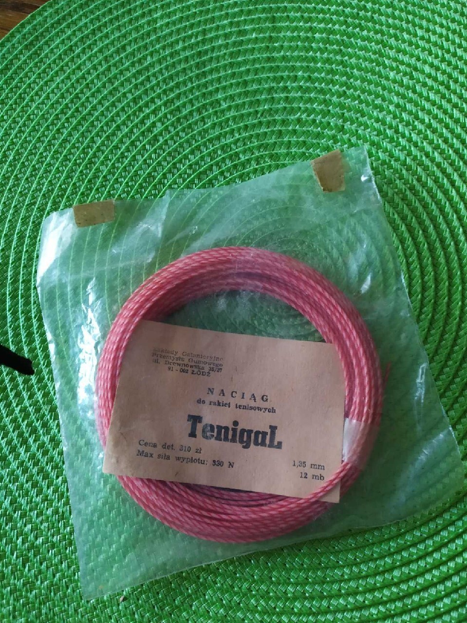 Naciąg Tenigal z lat 80 zapakowany | Kłodawa | Licytacja na Allegro ...