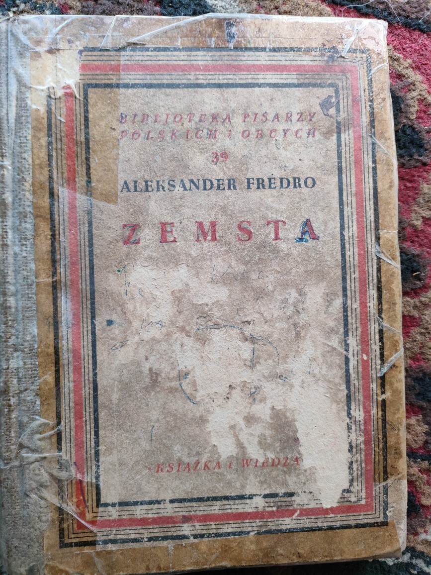 Zemsta Aleksander Fredro 1951 | Nowy Glinik | Licytacja na Allegro Lokalnie