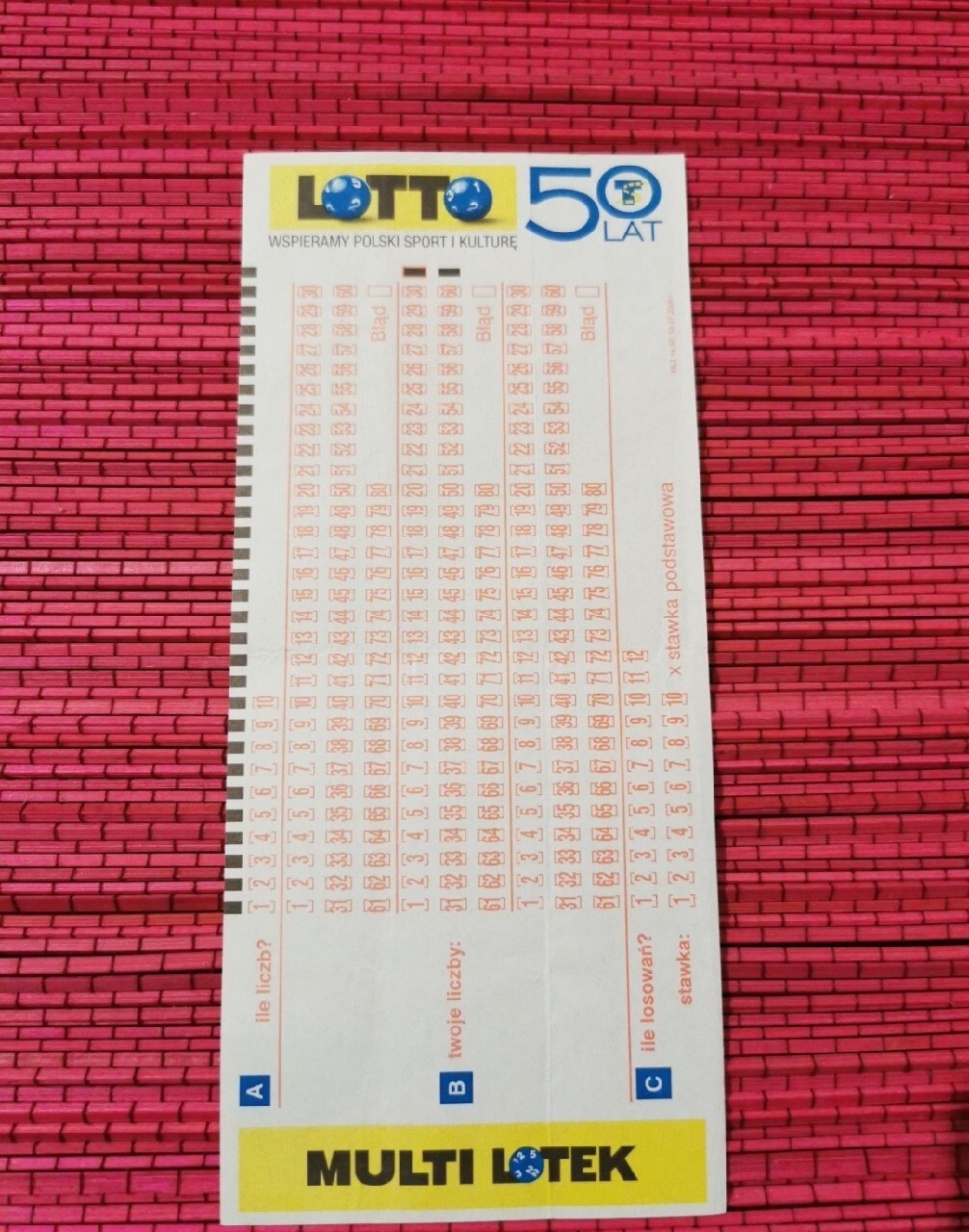 Kupon Lotto dla kolekcjonera | Koszalin | Kup teraz na Allegro Lokalnie