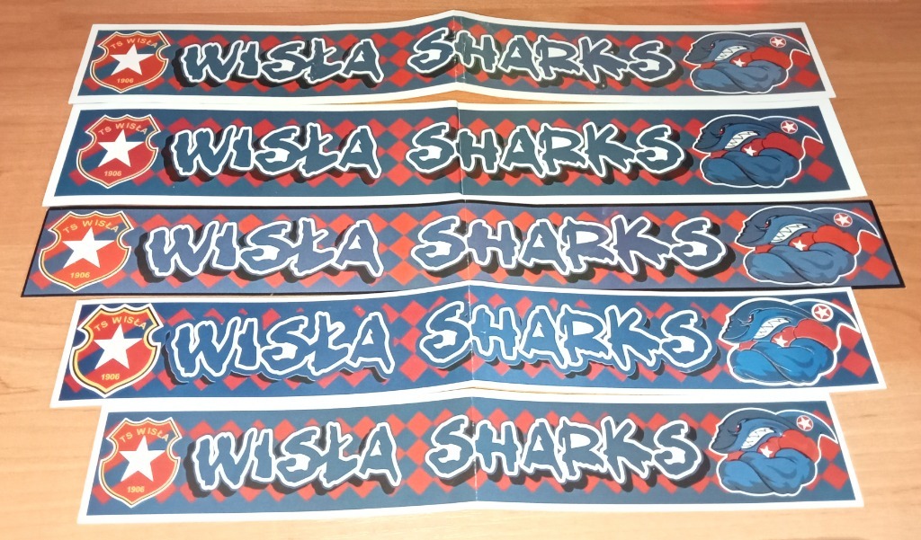 Vlepki wlepki Wisła Kraków Sharks | Kraków | Kup teraz na Allegro Lokalnie