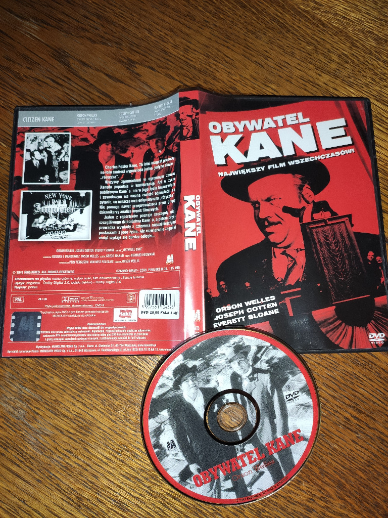 Obywatel Kane, DVD, Welles, Cotten, Sloane | Rydułtowy | Kup teraz na ...