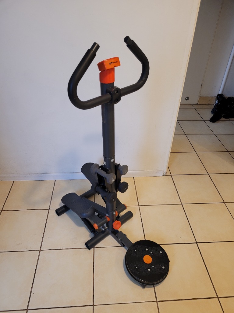 Stepper domowy z licznikiem kalorii + cieżarki + elwment obrotowy ...