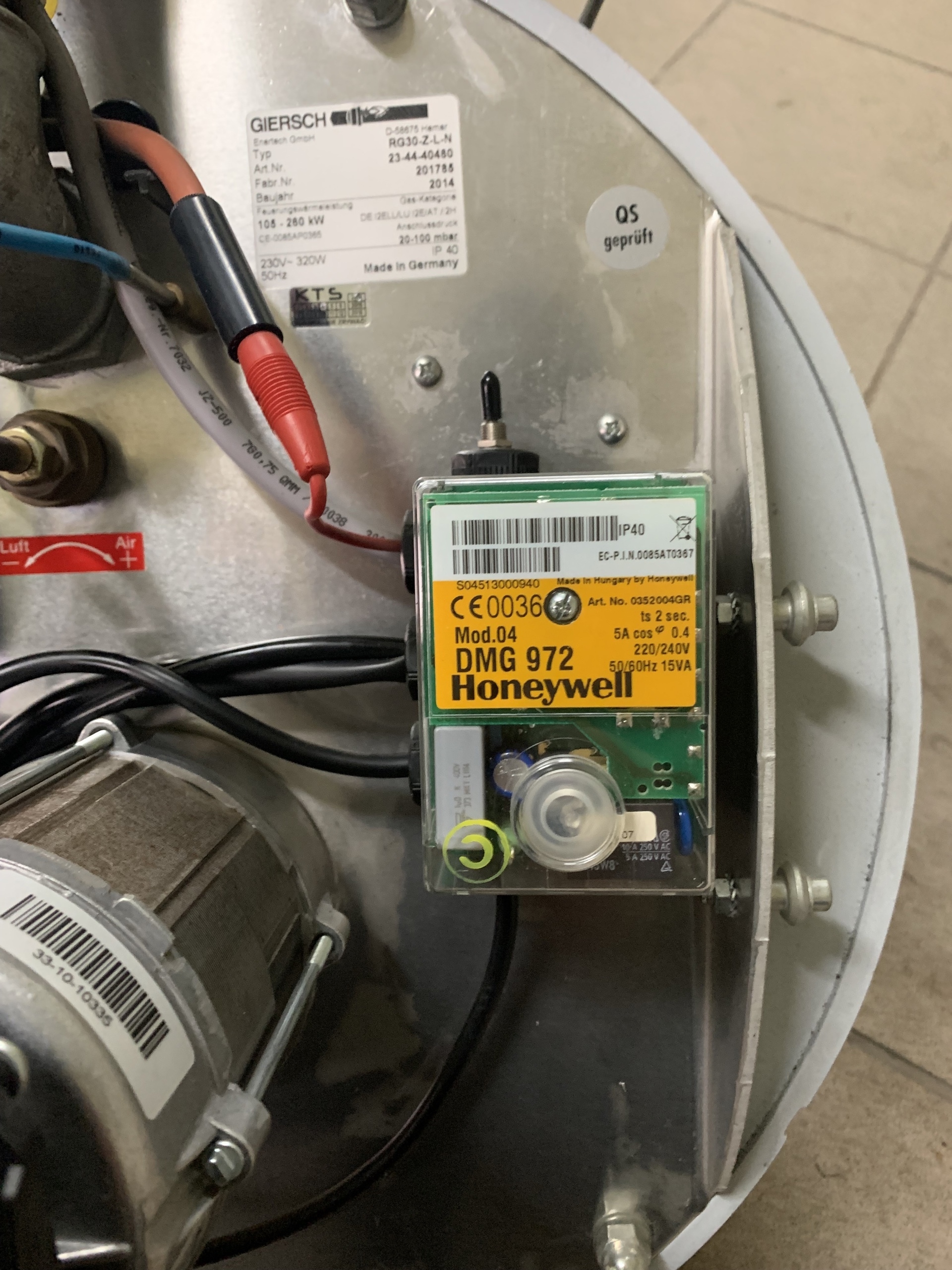 Palnik gazowy Giersch RG30 Z-L-N, 260 kW | Kraków | Ogłoszenie na ...