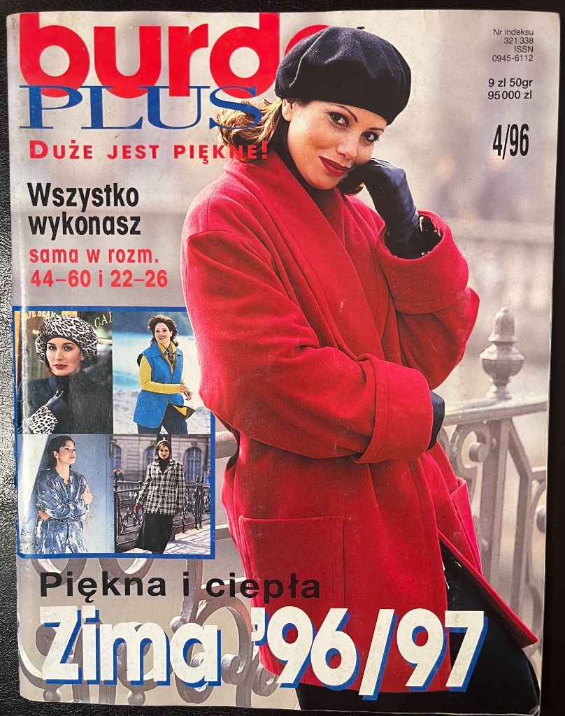 Burda 4/1996 duże rozmiary | Lublin | Kup teraz na Allegro Lokalnie