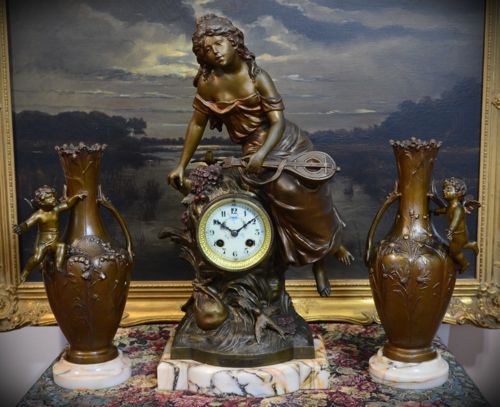 Zegar Kominkowy Francuski - Niska cena na Allegro.pl