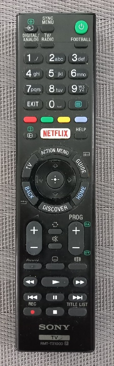 Pilot TV Sony RMT-TX100D Oryginał Netflix!!! | Radom | Kup teraz na ...