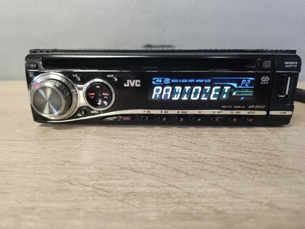 Radio samochodowe JVC KD-G632 CD MP3, USB, RCA wzmacniacz | Parzymiechy ...