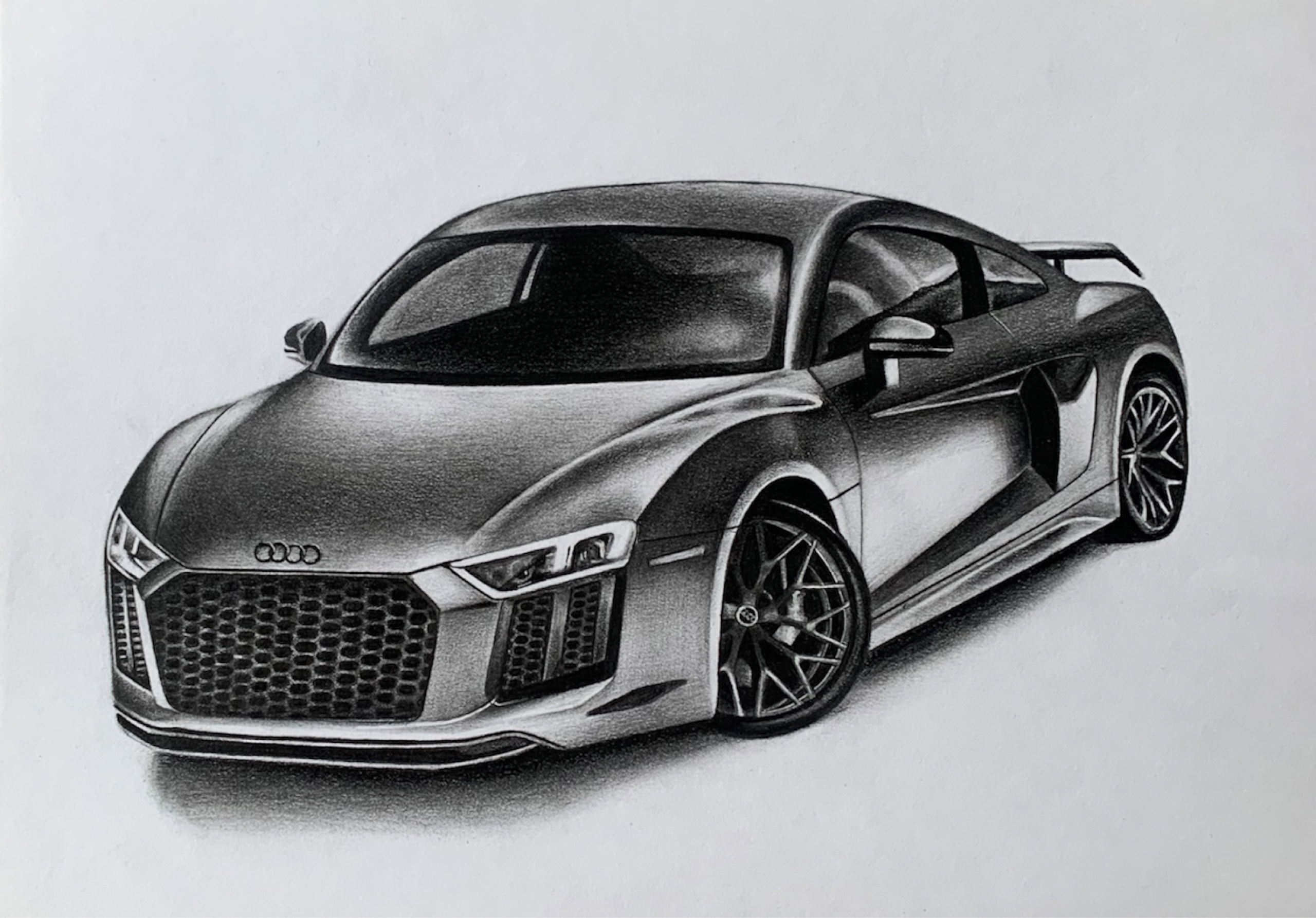 Rysunek ołówkiem auto samochód A4 na zamówienie | Piotrków Trybunalski ...