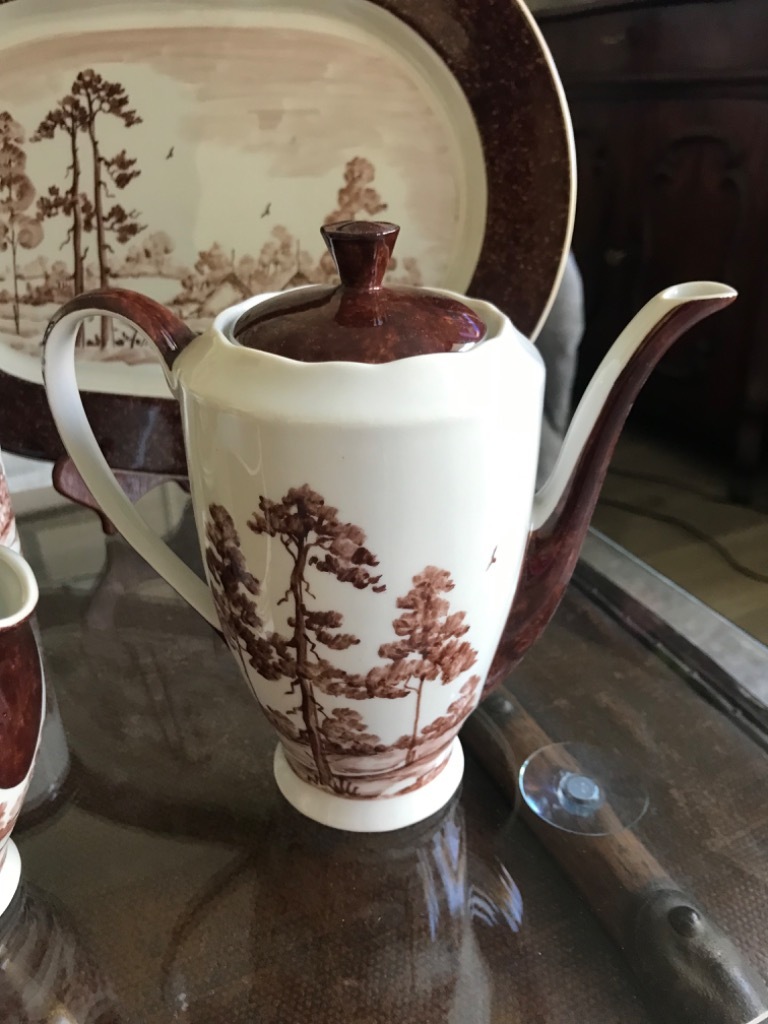 Serwis do kawy, ręcznie malowany, lata 80. | Sopot | Kup teraz na ...