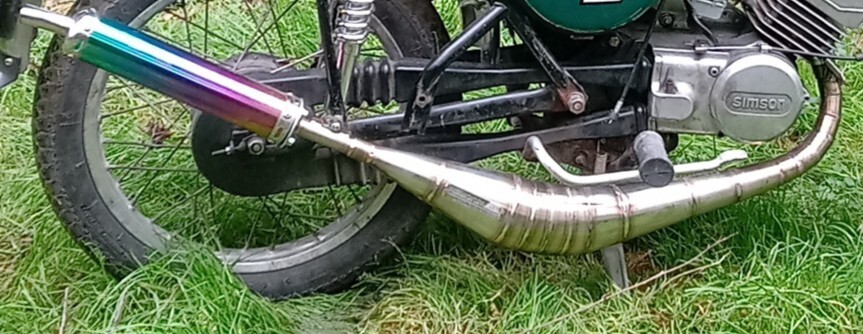 Tłumik spawak dyfuzor wydech platek racing Simson | Ostromecko | Kup ...