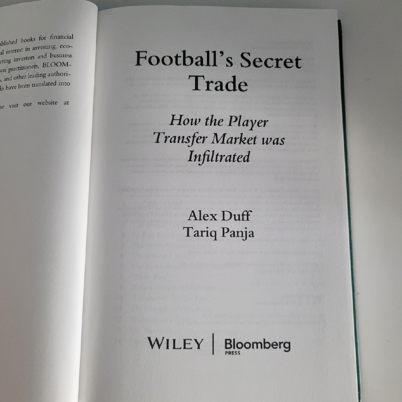 Alex Duff. Football's Secret Trade | Warszawa | Kup teraz na Allegro ...