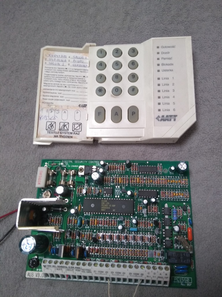 Centrala alarmowa DSC PC 1550+ manipulator PC | Gdańsk | Licytacja na ...