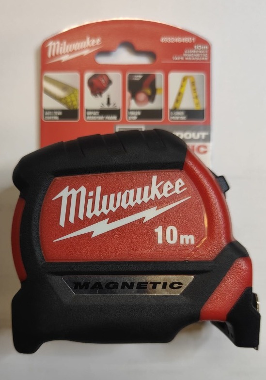 Milwaukee Taśma Miara Magnetyczna Zwijana 10 m 4932464601 | Lublin ...