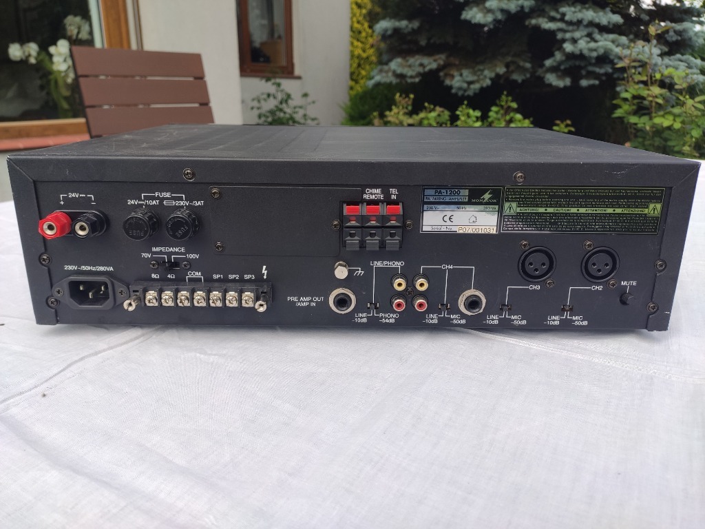 Wzmacniacz miksujący, MONACOR PA-1200. 5 kanałowy | Kaleń | Ogłoszenie na Allegro Lokalnie