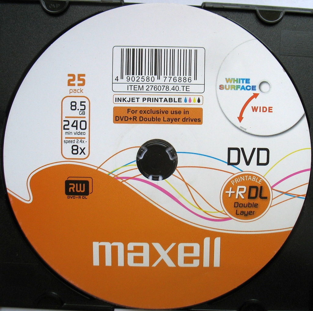 Maxell DVD+R DL / 8,5 GB, printable, slim. | Warszawa | Kup teraz na ...