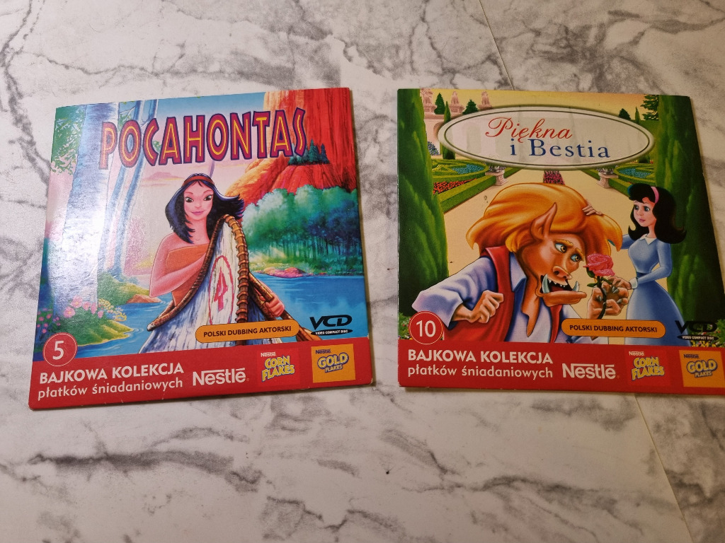 2 Bajki: Pocahontas i Piękna i Bestia na VCD | Białystok | Licytacja na ...