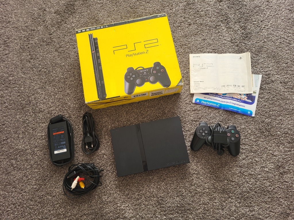 Konsola Sony PlayStation 2 PS2 Komplet SCPH79003 | Kraków | Licytacja na Allegro Lokalnie