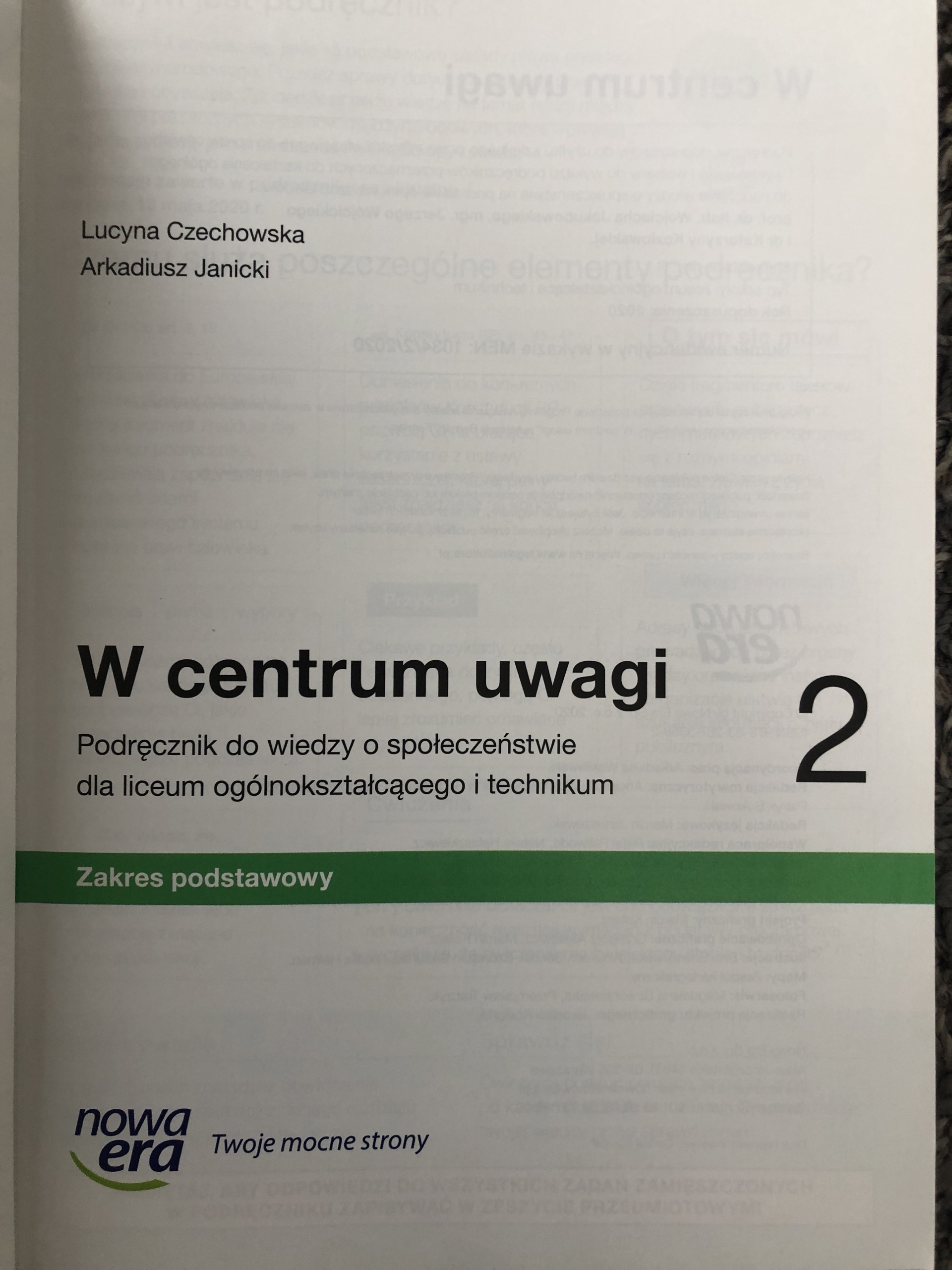 W centrum uwagi 2. Zakres podstawowy. Nowa era. | Poznań | Kup teraz na ...