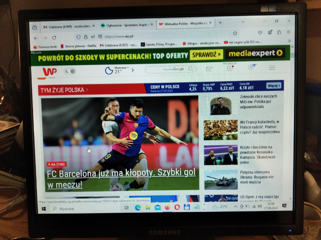 Samsung 943N monitor 19 cali SyncMaster VGA | Tychy | Ogłoszenie na ...