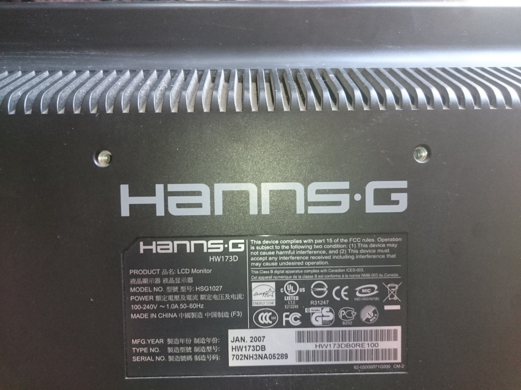 Monitor Hanns-G HW173D 17 cali 17'' 75Hz PC | Konin | Kup teraz na ...