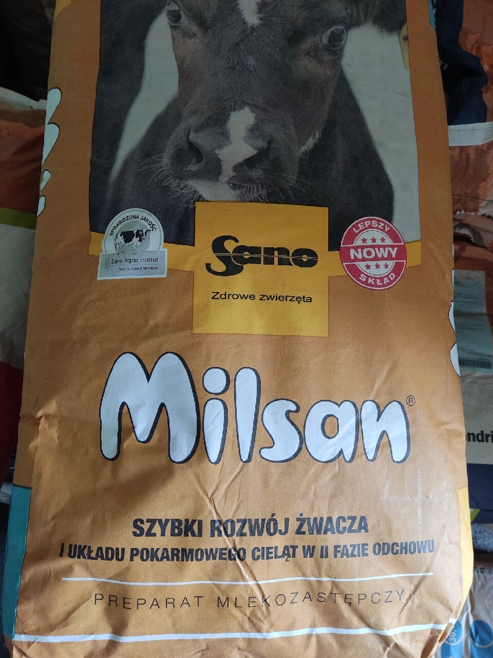Mleko dla cieląt Milsan SANO 25 kg | Chojnów | Ogłoszenie na Allegro ...