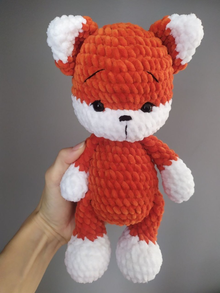 Lis pluszak na szydelku Amigurumi | Warszawa | Kup teraz na Allegro ...