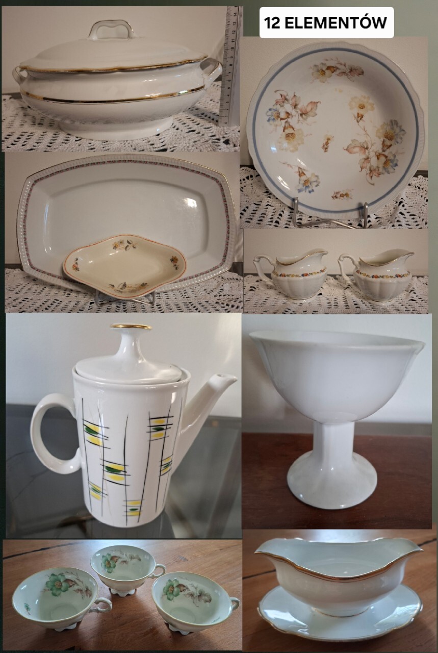 Zabytkowej porcelany 12 elementów w cenie | Tarnowskie Góry | Kup teraz na Allegro Lokalnie