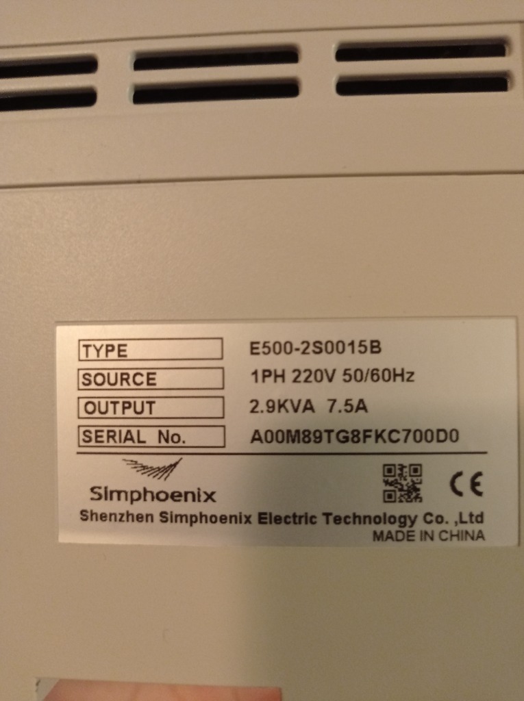 Falownik Simphoenix E500-2S0015B | Kazimierz Dolny | Ogłoszenie na ...