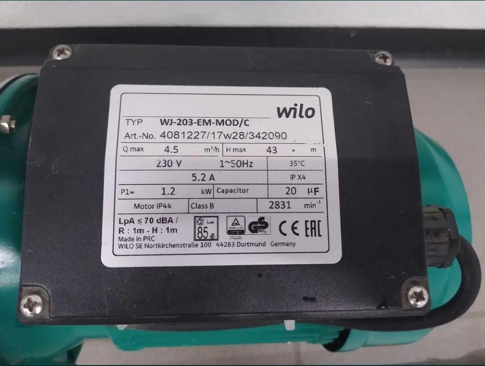 Pompa hydroforowa Wilo WJ-203-EM-MOD/C + GRATISY | Łochowo | Kup teraz ...