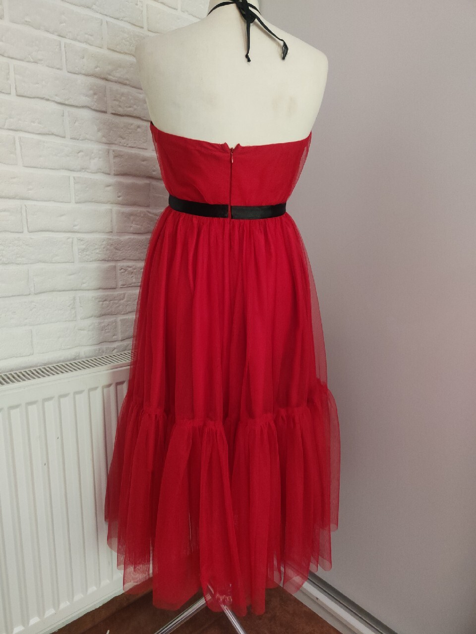 Czerwona sukienka tiulowa midi Lara Emo 36 S | Opole | Kup teraz na ...