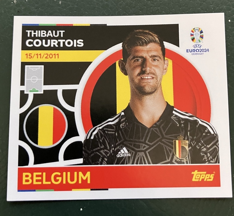 UEFA EURO 2024 Topps Stickers Courtois BEL4 | Podłęże | Kup teraz na ...